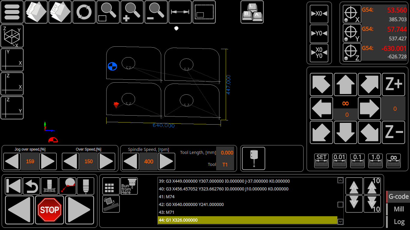 Mycnc Advanced Cnc Control Software New Screen For 3 Axes Mill